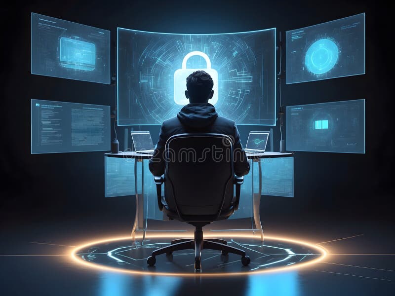 Protecting Privacy in the Digital World Stock Photo - Image of ...