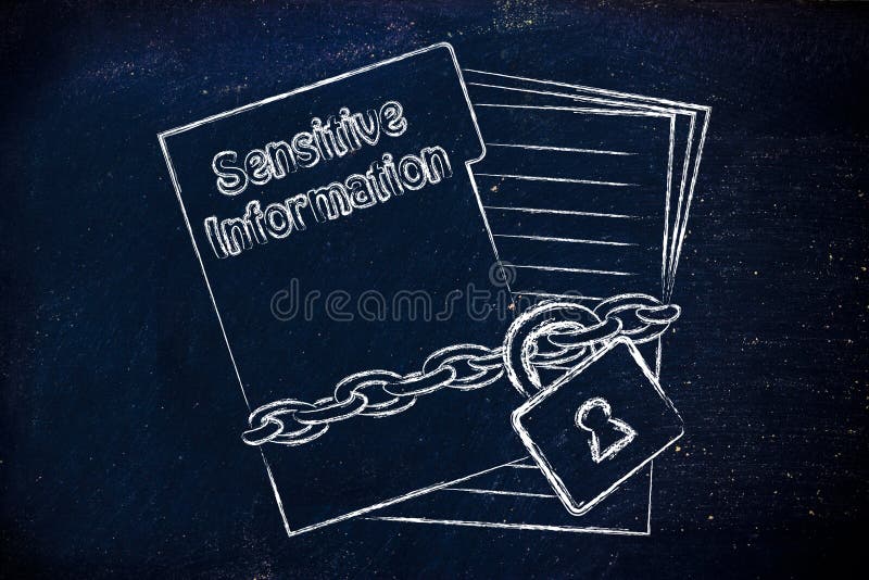 Protecting Sensitive Information: Illustration with Chained Page Stock ...