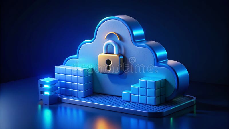 Protecting Your Data in the Cloud a 3D Illustration of Robust Cloud ...