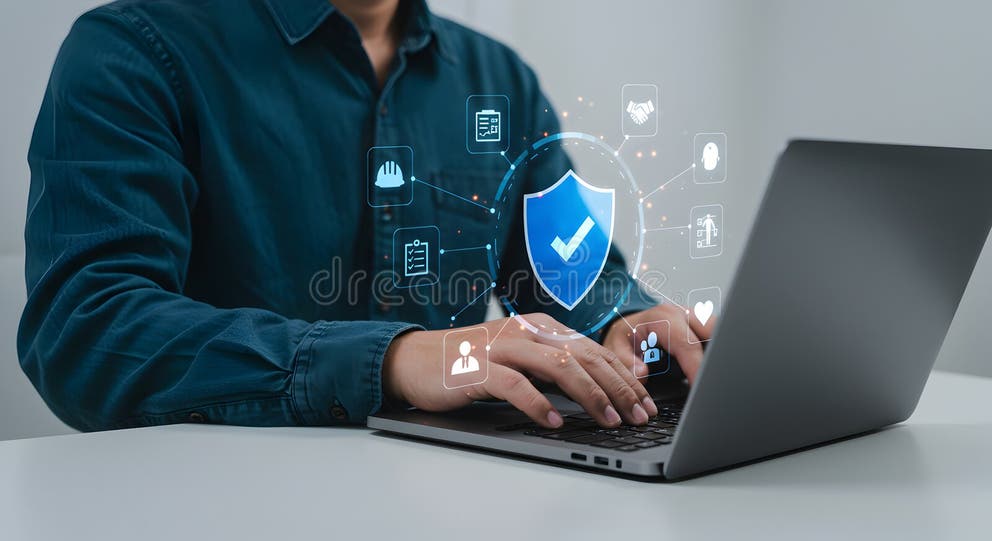Cybersecurity Solutions for Business Data Protection and Online Safety on Laptop for Secure ...