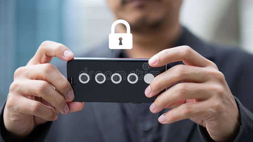 Secure Your Mobile Device with Advanced Privacy Protection. Stock ...