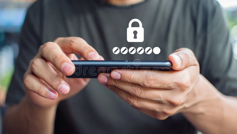 Secure Your Mobile Device with Advanced Privacy Protection. Stock ...