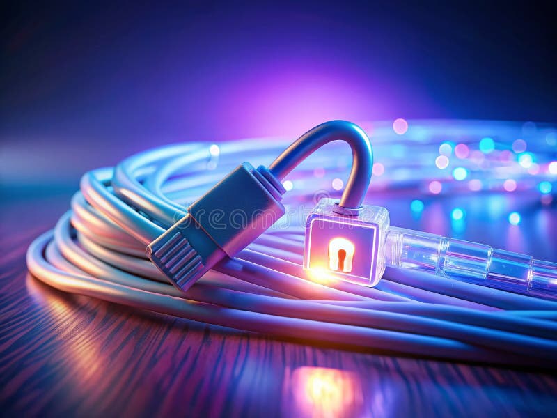 Protecting Your Digital Infrastructure a Secure Cyber Network Depicted ...