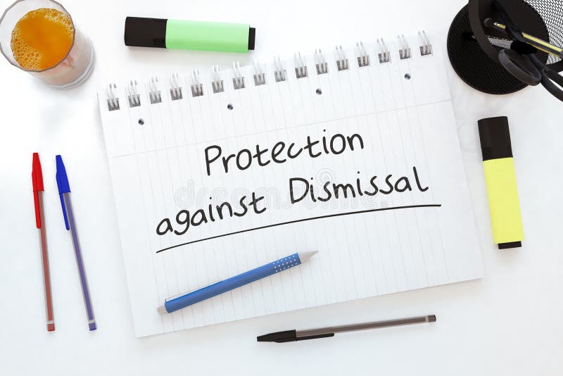 Protection Against Dismissal Stock Illustration - Illustration of ...