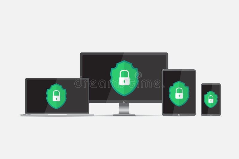 Protection Against Hacker Concept. Vector Illustration Stock Vector ...