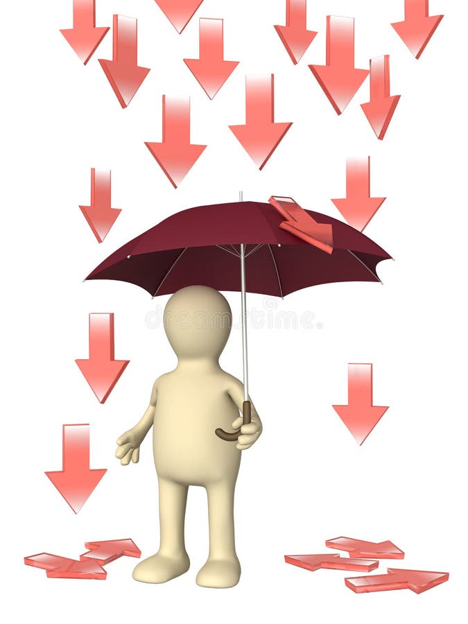 Protection Against Problems Stock Illustration - Illustration of ...