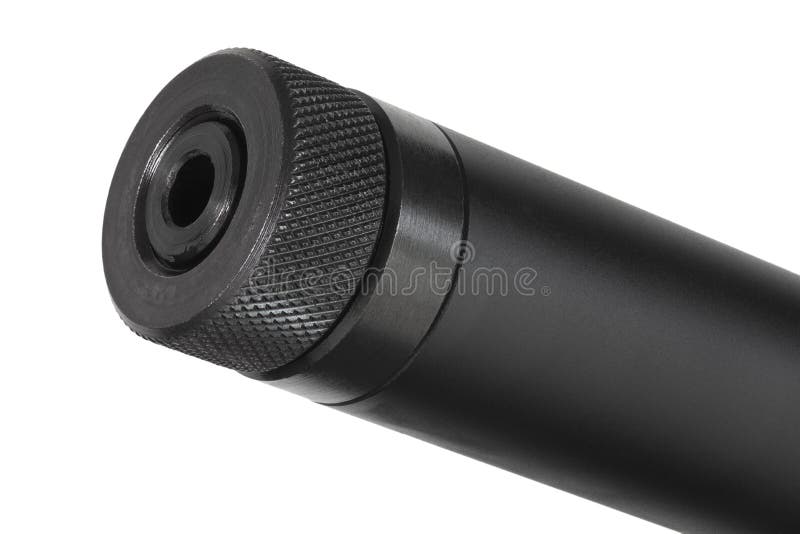 Protection on a Barrel Threads Stock Photo - Image of muzzle, white ...