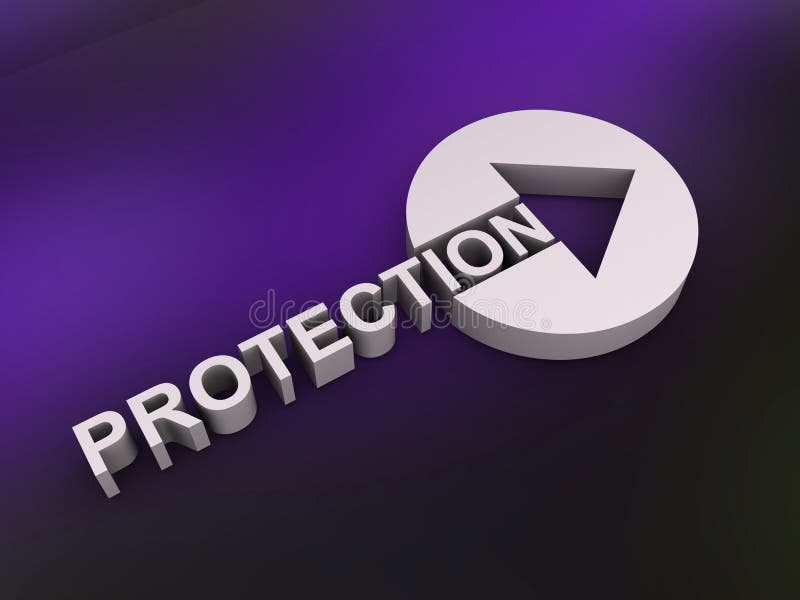 Protection Button stock illustration. Illustration of badge - 98432987