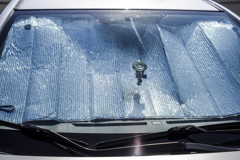 Protection of the Car Panel from Direct Sunlight. Sun Reflector ...