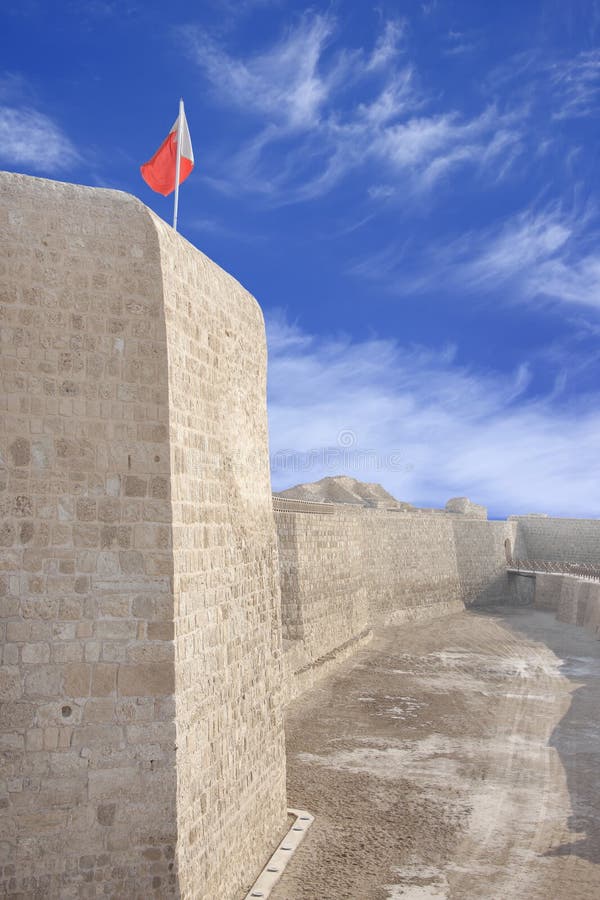 Protection Channel Dug All Around Bahrain Fort Stock Image - Image of ...