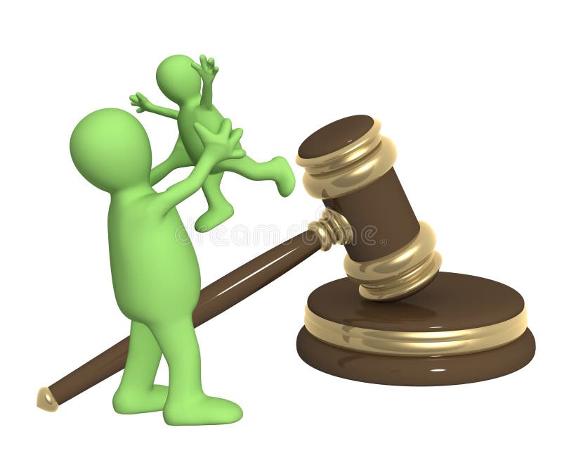 Protection of the Childhood Stock Illustration - Illustration of guilt ...