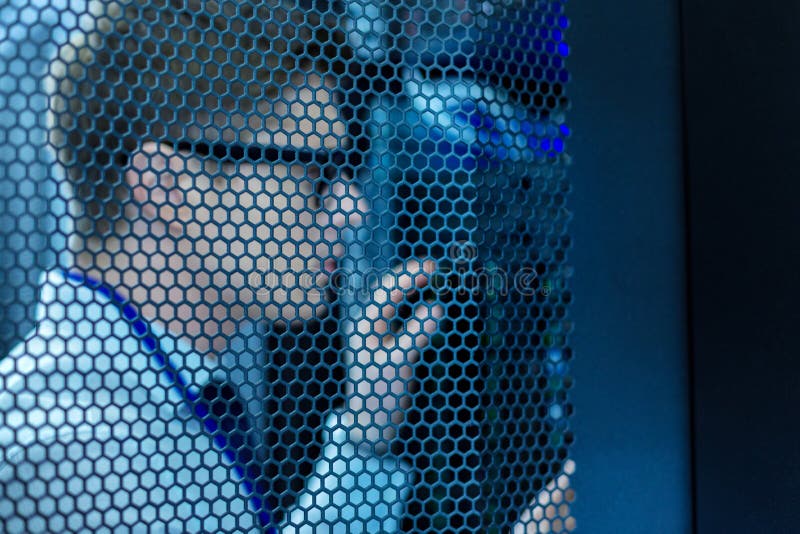 Successful Operator Working in a Data Center Stock Photo - Image of ...