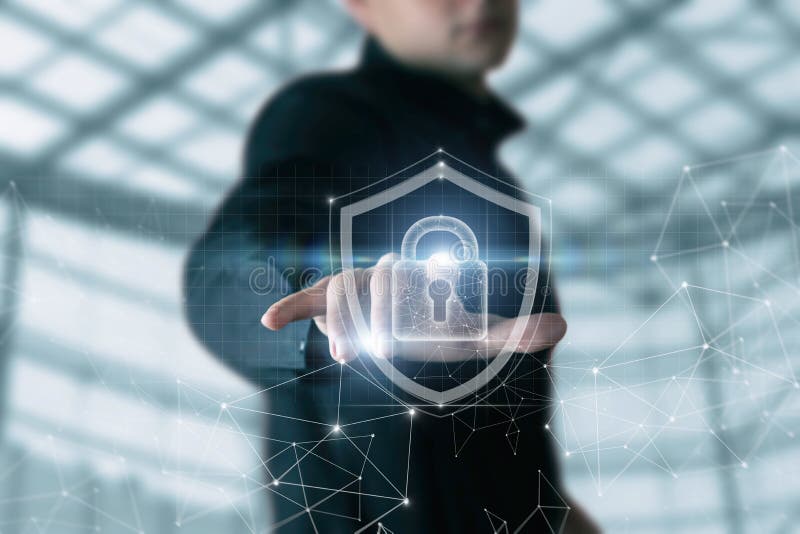 Protection of Communications and Networks of Connections Stock Image ...