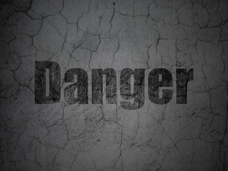Protection Concept: Danger on Grunge Wall Background Stock Illustration ...