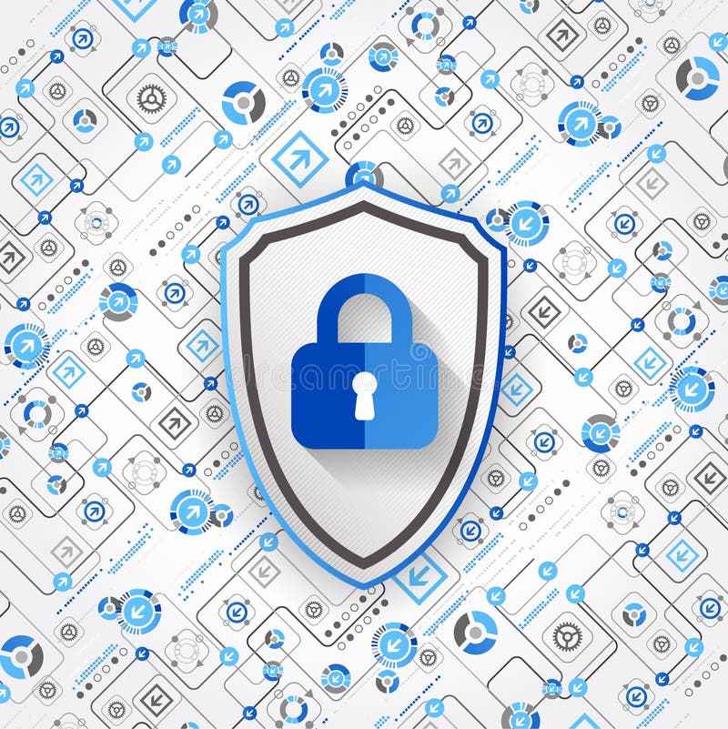 Protection Concept of Digital and Technological. Stock Vector ...