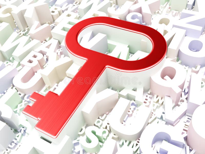 Protection Concept: Key on Alphabet Background Stock Photo - Image of ...