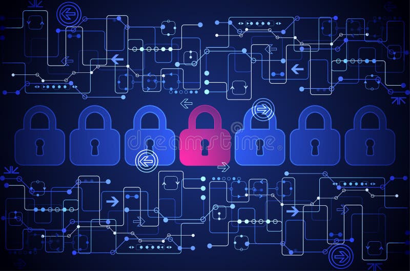 Protection Concept. Protect Mechanism, System Privacy Stock Vector ...