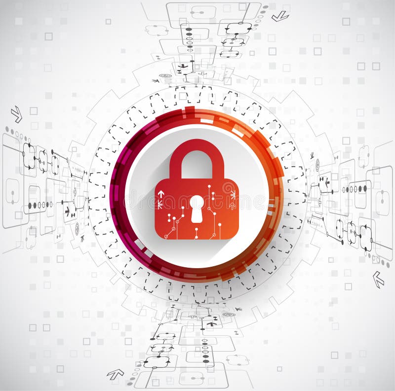 Protection Concept. Security Mechanism, System Privacy. Stock Vector ...