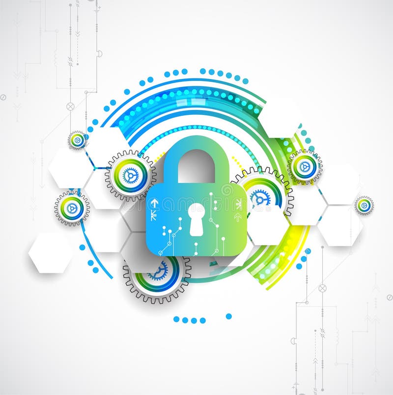 Protection Concept. Security Mechanism, System Privacy. Stock Vector ...