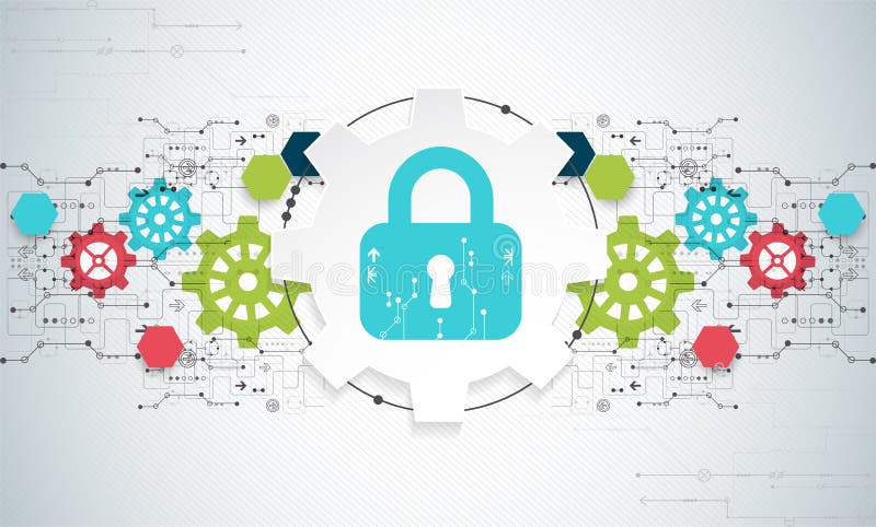 Protection Concept. Security Mechanism, System Privacy Stock Vector ...