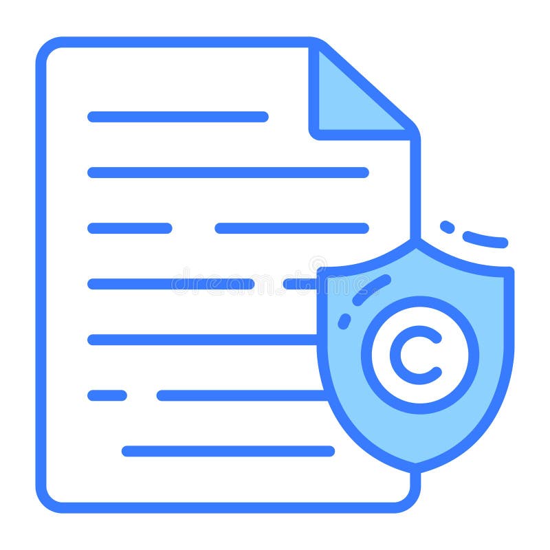 Protection Copyright Law, Intellectual Property Icon Stock Vector ...