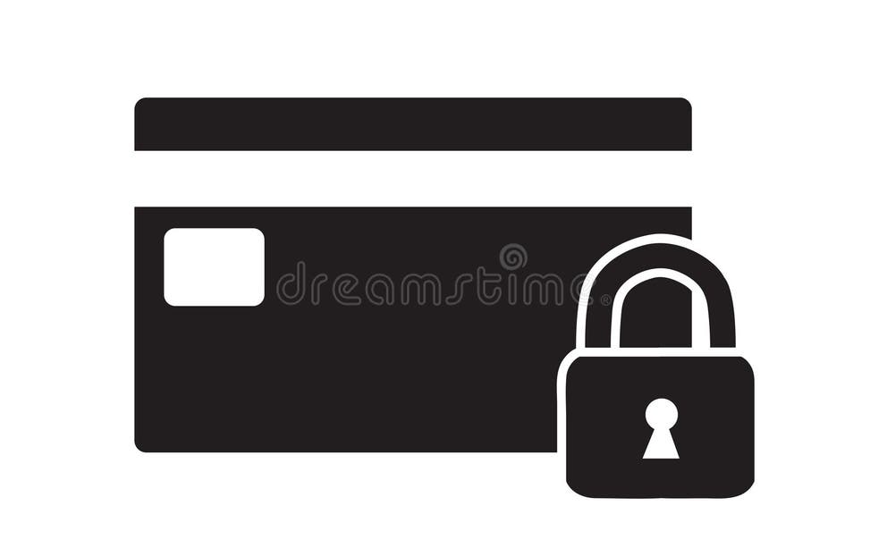 Protection Credit Card Vector Stock Vector - Illustration of onlie ...