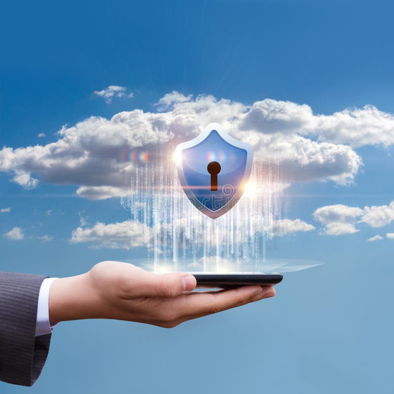 Protection of Data Transmission. Stock Photo - Image of safe, internet ...