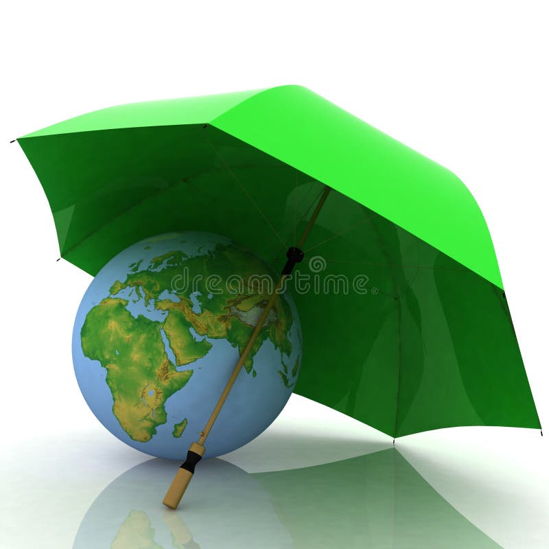 Protection of an Environment Stock Illustration - Illustration of ...