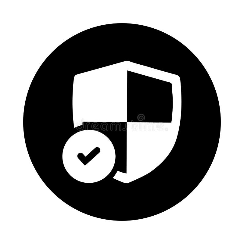 Protection Icon. Black Vector Graphics Stock Illustration ...