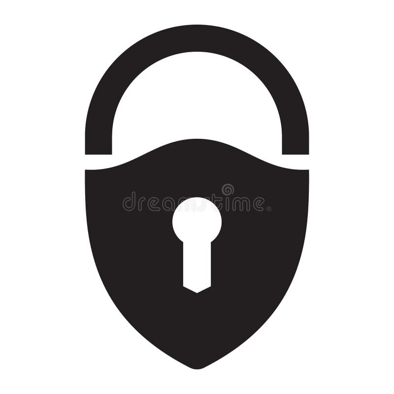 Secure Protection Abstract Logo. Vector Shield Lock Icon Stock Vector ...