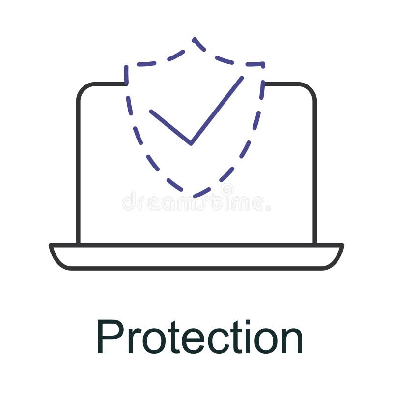 Protection Icon. Vector Icon Design Stock Vector - Illustration of sign ...