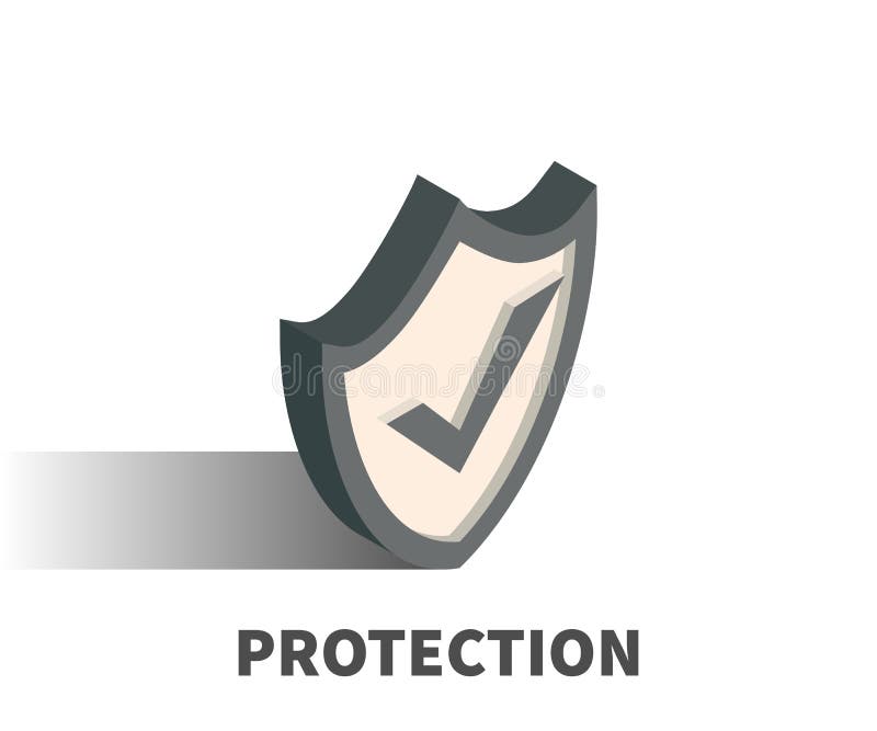Protection Icon, Vector Symbol. Stock Vector - Illustration of border ...