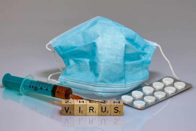 Protection with Injection and Mask Stock Photo - Image of health, guard ...