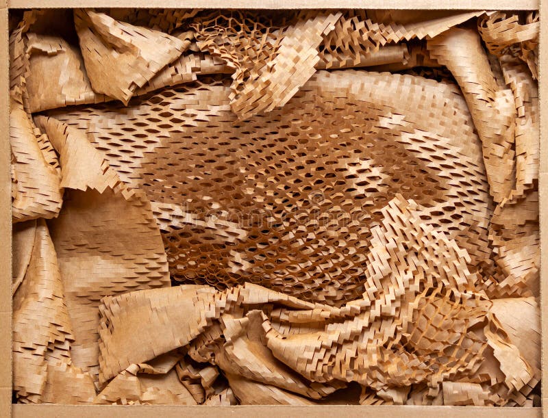 Protection Inside Cardboard Box Stock Photo - Image of transport ...