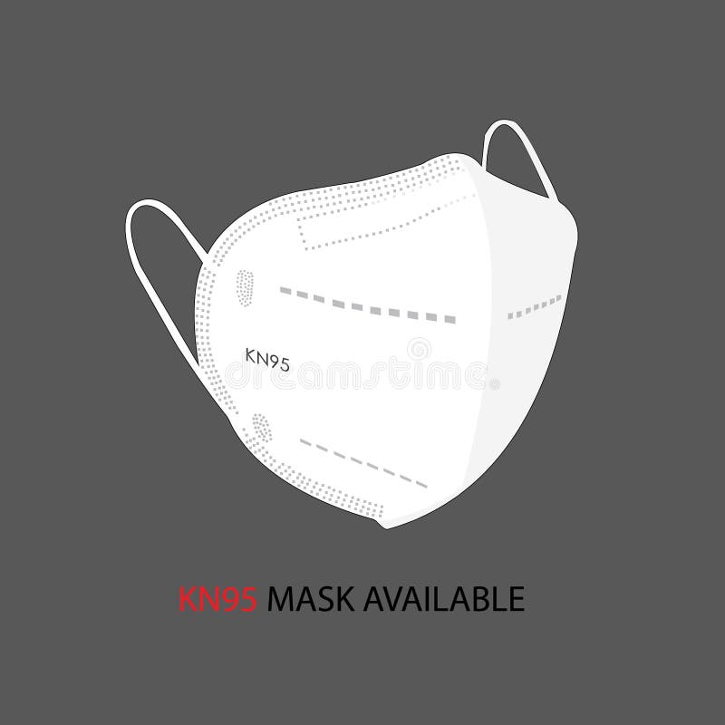 Protection Kn95 Face Masks Icon Stock Vector - Illustration of ...