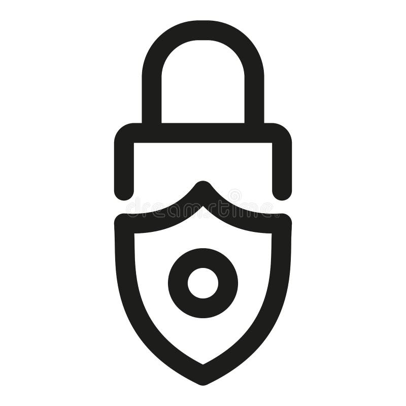 Secure Protection Abstract Logo. Vector Shield Lock Icon Stock Vector ...