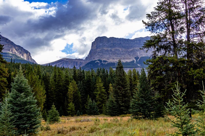 Protection Mountain Banff National Park Alberta Canada Stock Image ...
