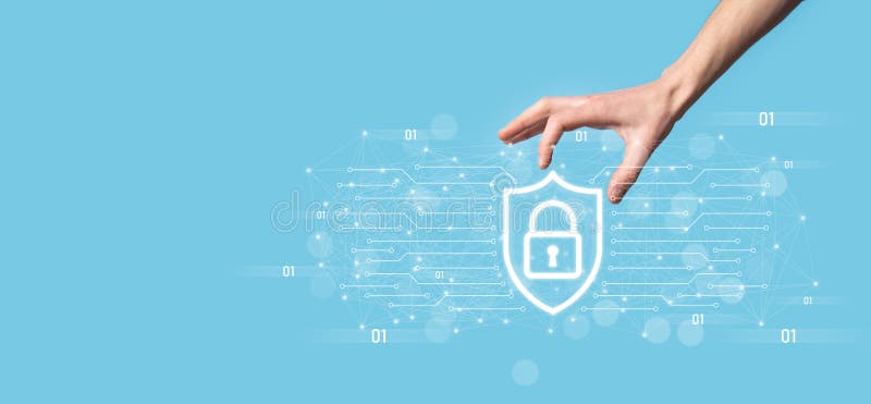 Protection Network Security Computer and Safe Your Data Concept ...