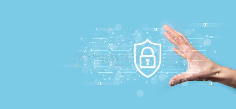 Protection Network Security Computer and Safe Your Data Concept ...