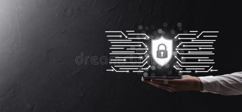 Protection Network Security Computer and Safe Your Data Concept ...