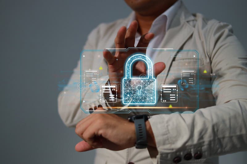 Protection Network Security Safe Your Data Concept. Stock Photo - Image ...