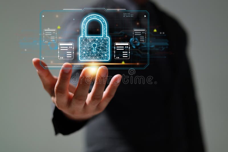 Protection Network Security Safe Your Data Concept. Stock Image - Image ...