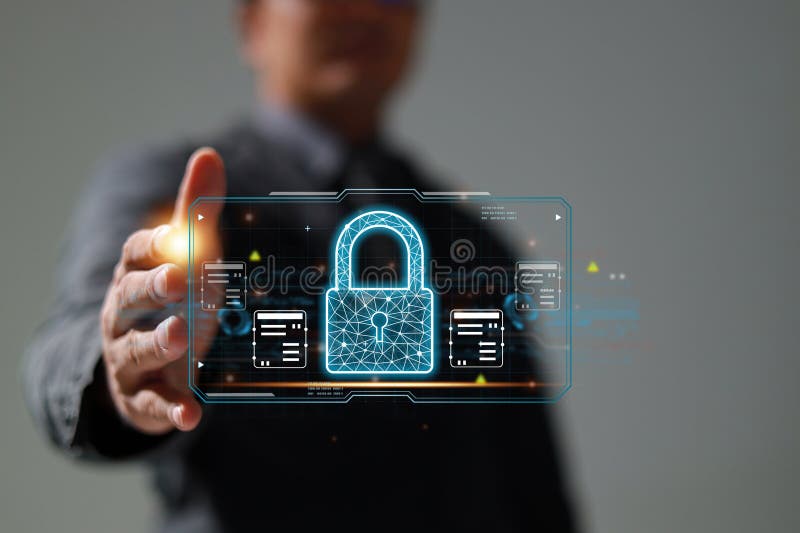 Protection Network Security Safe Your Data Concept. Stock Photo - Image ...