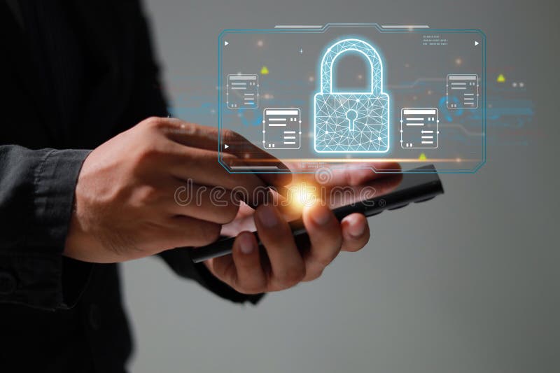 Protection Network Security Safe Your Data Concept. Stock Photo - Image ...