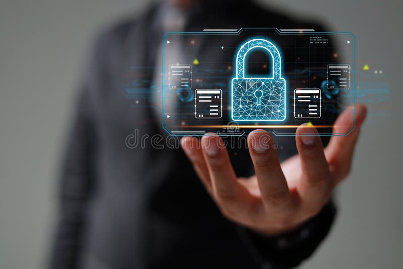 Protection Network Security Safe Your Data Concept. Stock Photo - Image ...