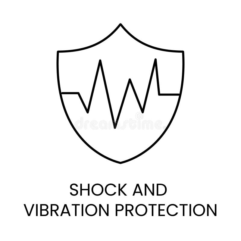 Protection of Packaging from Shock and Vibration Line Icon in Vector ...