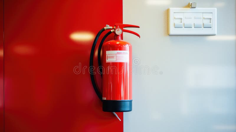 Protection Pass Fire Extinguisher Stock Illustration - Illustration of ...