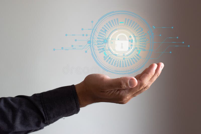 Protection of Personal Data, Cyber Security Concept Stock Photo - Image ...