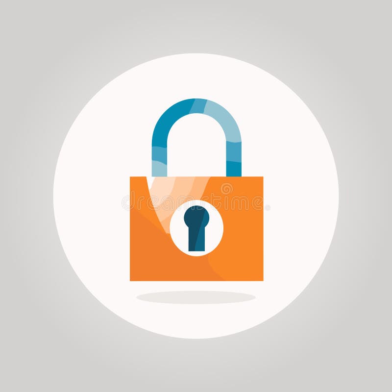 Protection Personal Data Filled Colorful Logo Stock Vector ...