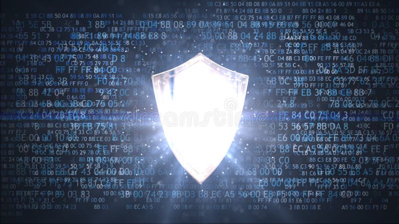 Protection of Personal Data. Network Protection Shield Stock ...